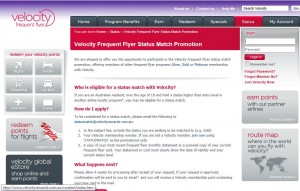 Velocity Status Match – Loyalty Traveler