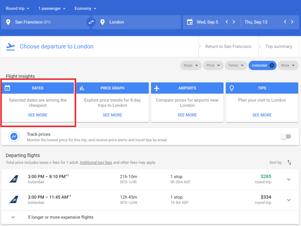Navigating new Google Flights fare calendar, fare matrix and fare maps ...