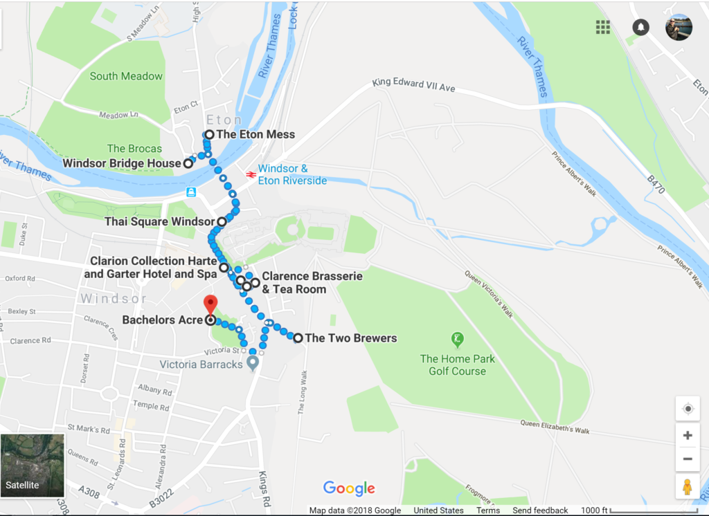 Tourist Pub Walk around Windsor and Eton | Loyalty Traveler