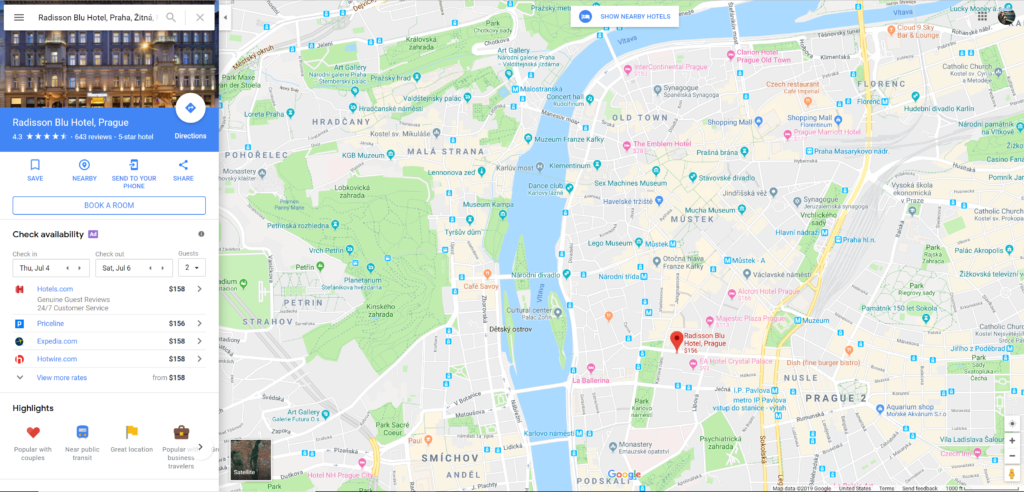 Radisson Blu Hotel Prague opens June 1, 2019 in former Sheraton Charles ...