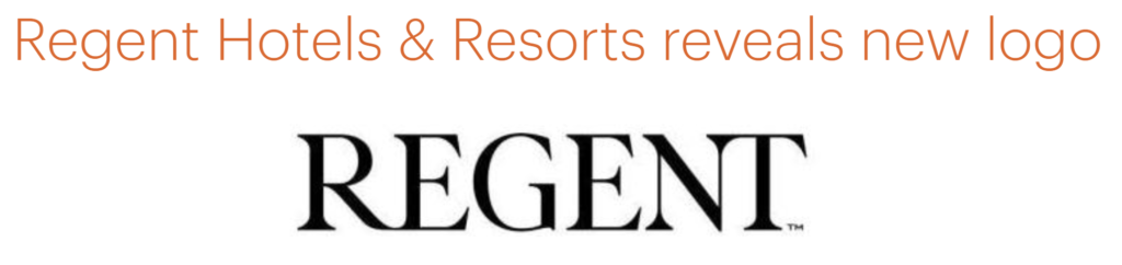 IHG's Regent Hotels luxury brand new logo. Regent Porto Montenegro ...