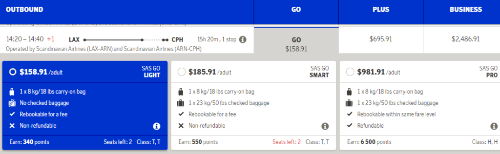 SAS Scandinavian Airlines USA sale. Book by Aug 27, fly Nov 1-June 10 ...