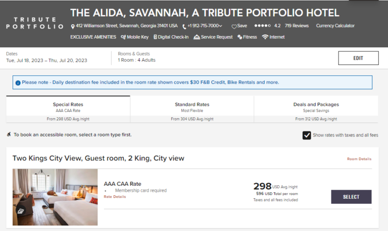 Marriott points rate comparison to paid rates USA summer 2023 – Loyalty ...